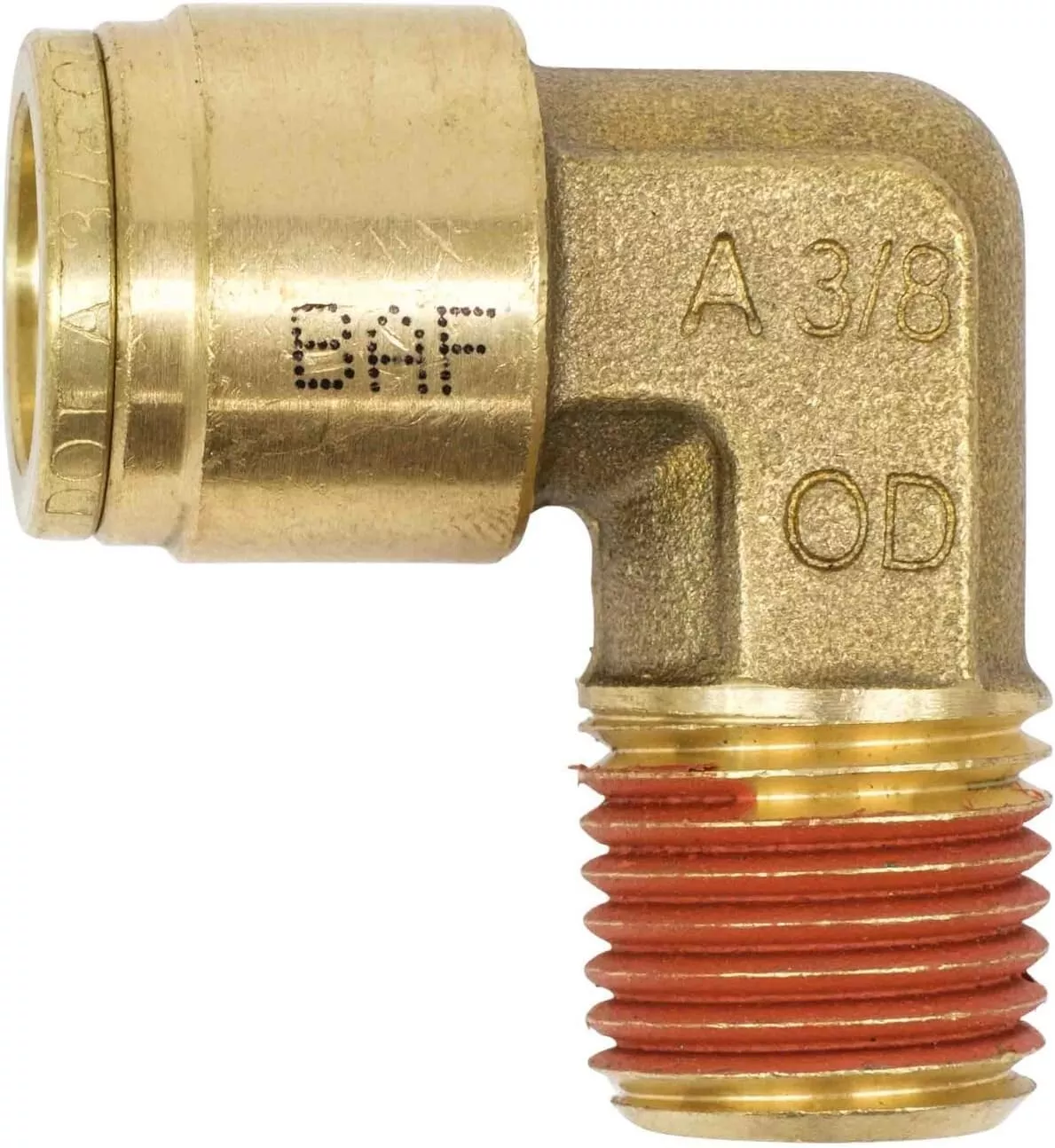 Dot 90 Degree Non-Swivel Elbow Push Lock Air Brake Fitting 3/8 MP-ABF ...