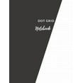 Dot Grid Notebook: Elegant Black Dotted Notebook/JournalLarge (8.5 x 11 ...
