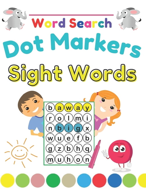 Dot Markers Sight Words Word Search: Fun and Educational Large Print ...