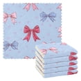 Dot Pattern Ribbon Kitchen Cloth Dish Towels for Drying Washing ...