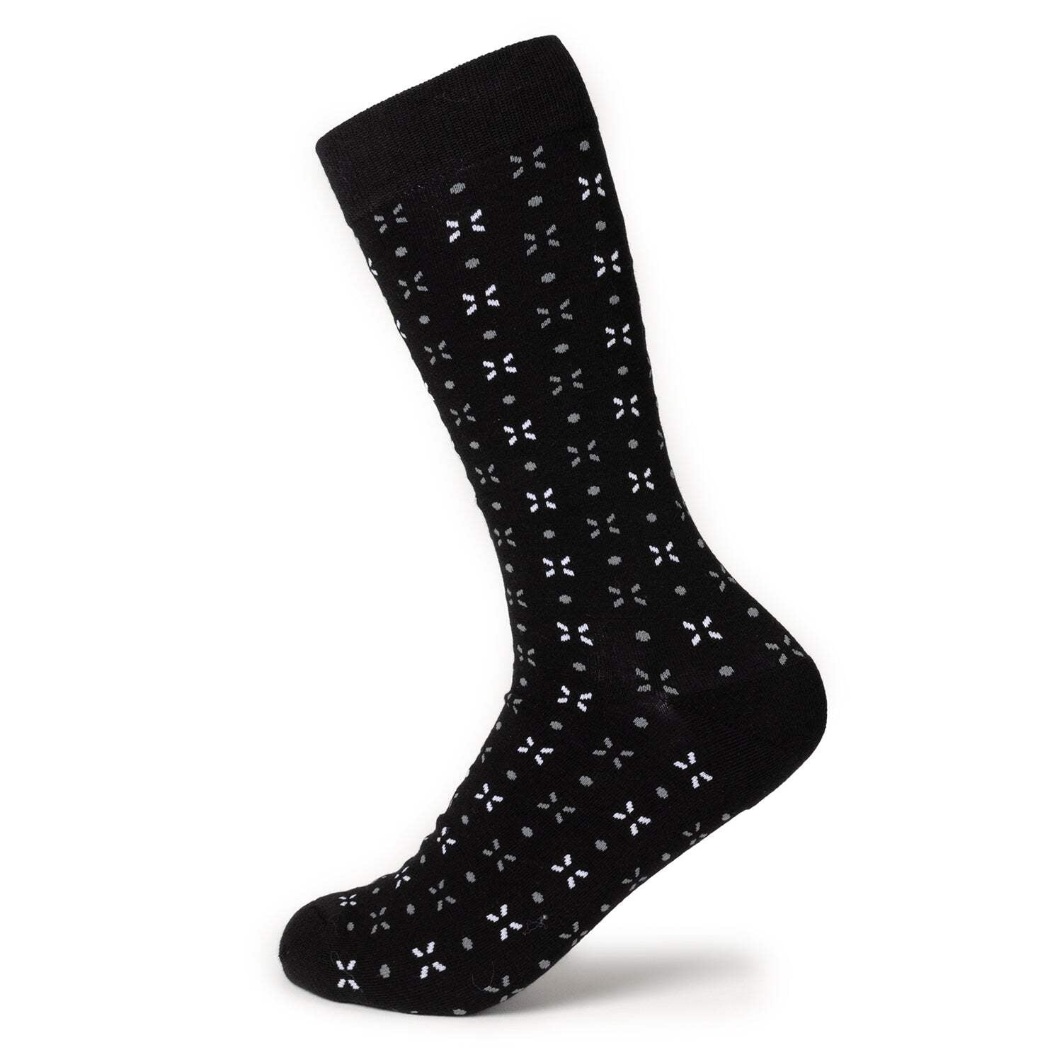 Dot Patterned Black Men's Socks - Walmart.com
