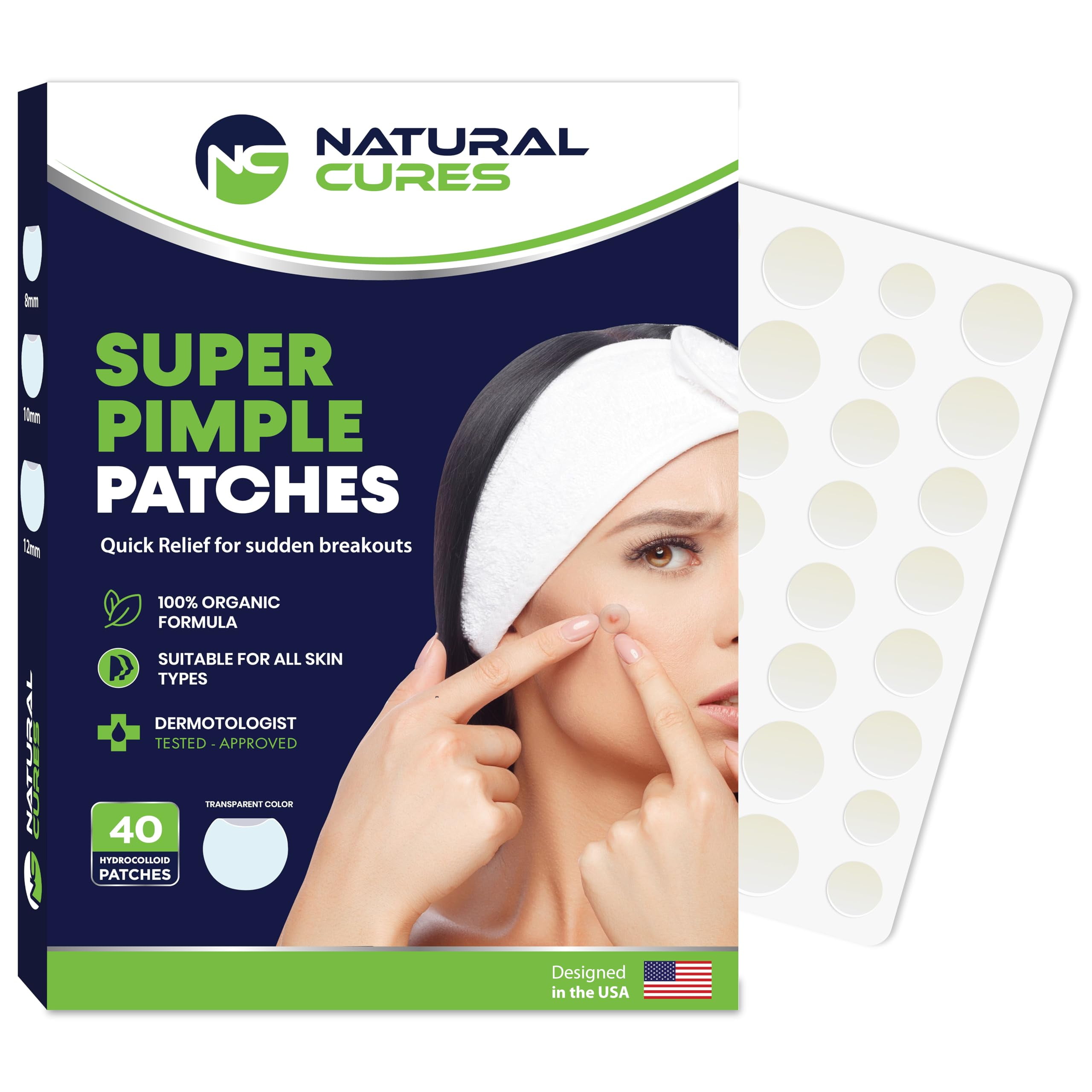Dot Pimple Patches for IFF17 Face - Hydrocolloid Acne Patches for Quick ...