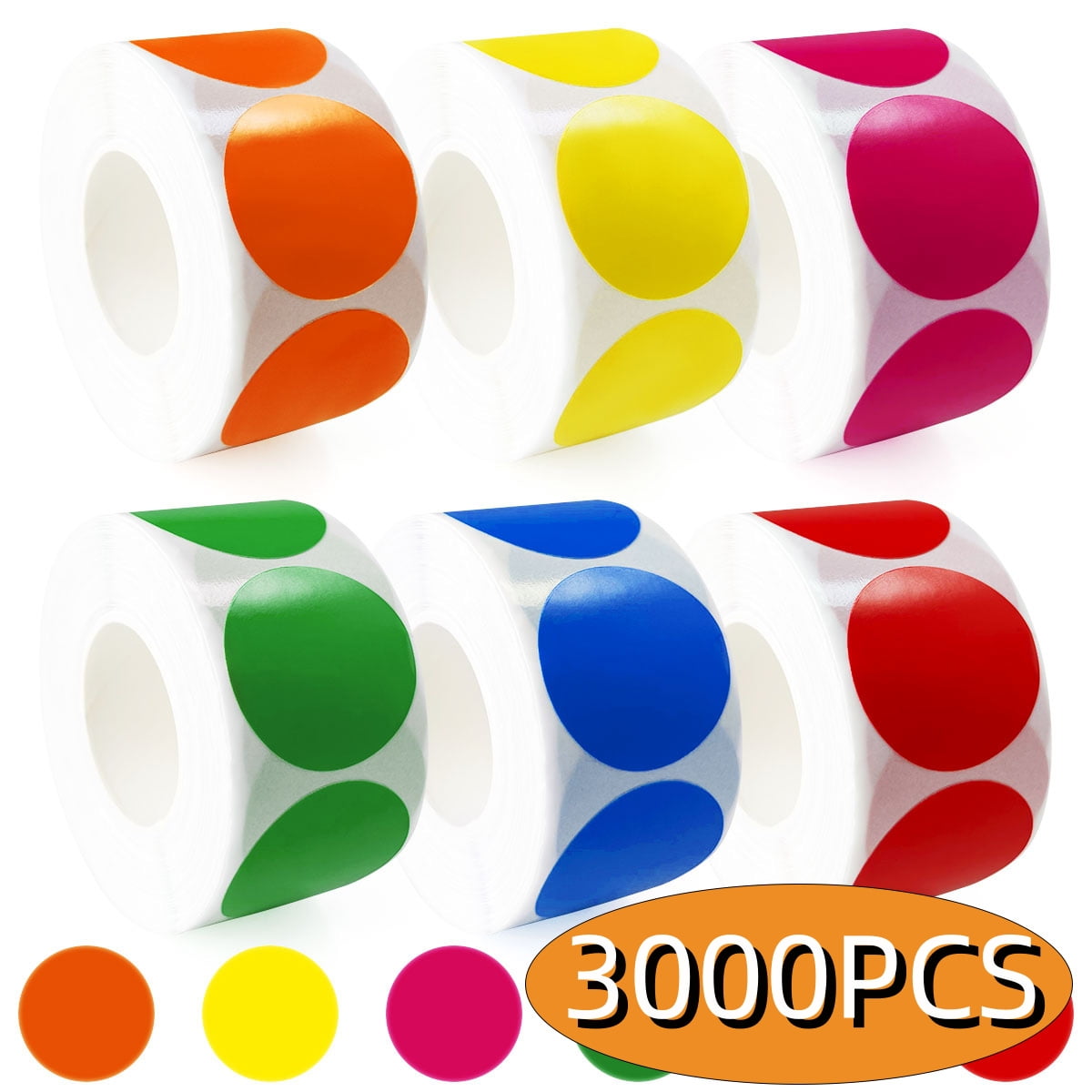 Dot Stickers Label Stickers Teacher Stickers Colorful Round Label ...
