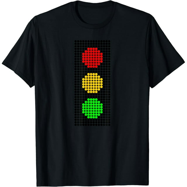 Dot Stoplight Traffic Signal Stop-Caution-Go Tshirt - Walmart.com