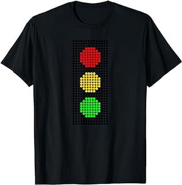 Dot Stoplight Traffic Signal Stop-Caution-Go Tshirt - Walmart.com