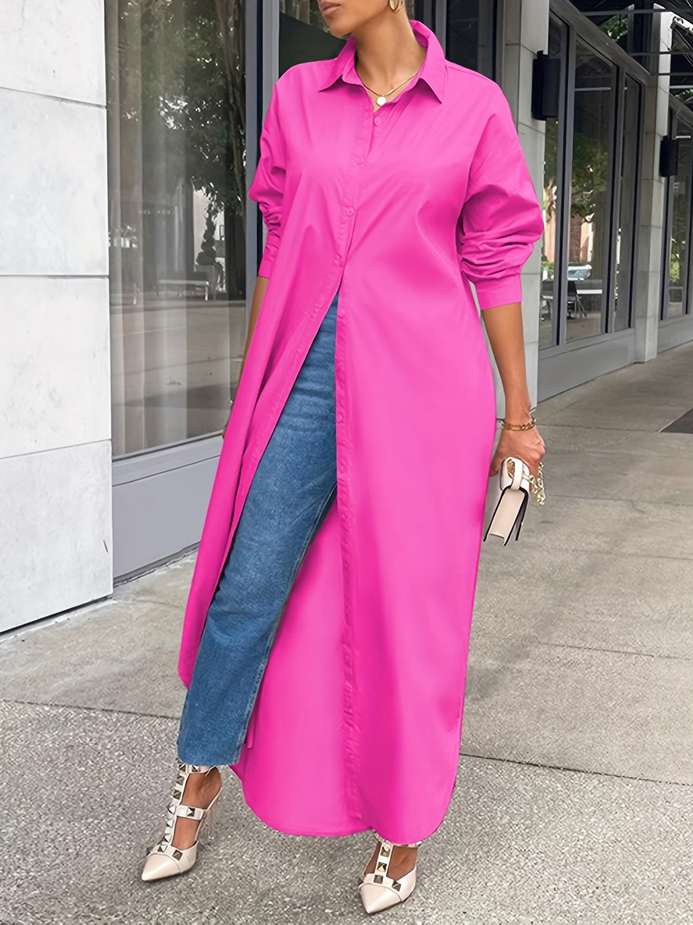 Dot Surplice Neck Dress Elegant Short Sleeve Layered Hem Dress For