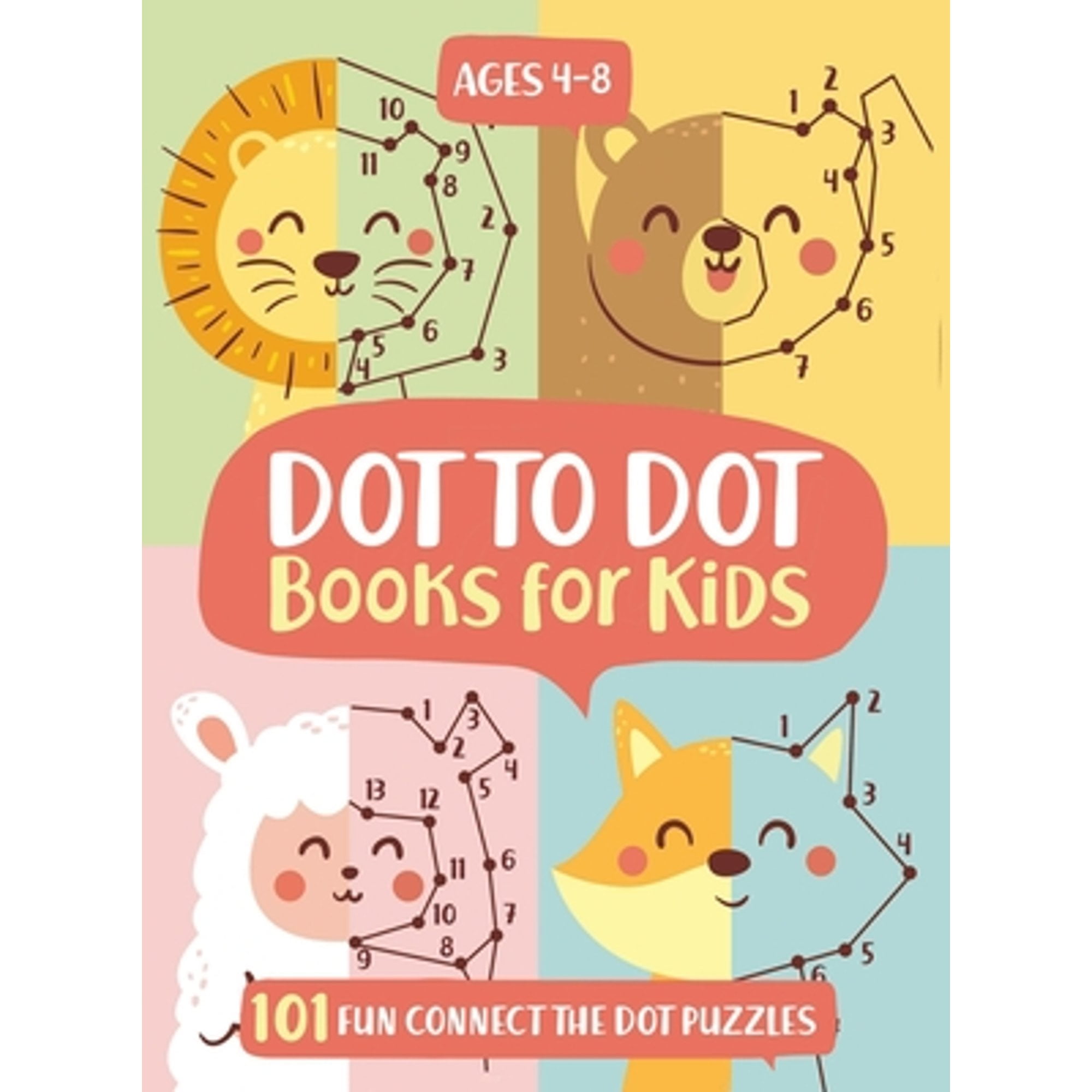 Pre-Owned Dot To Dot Books For Kids Ages 4-8: 101 Fun Connect The Dots ...