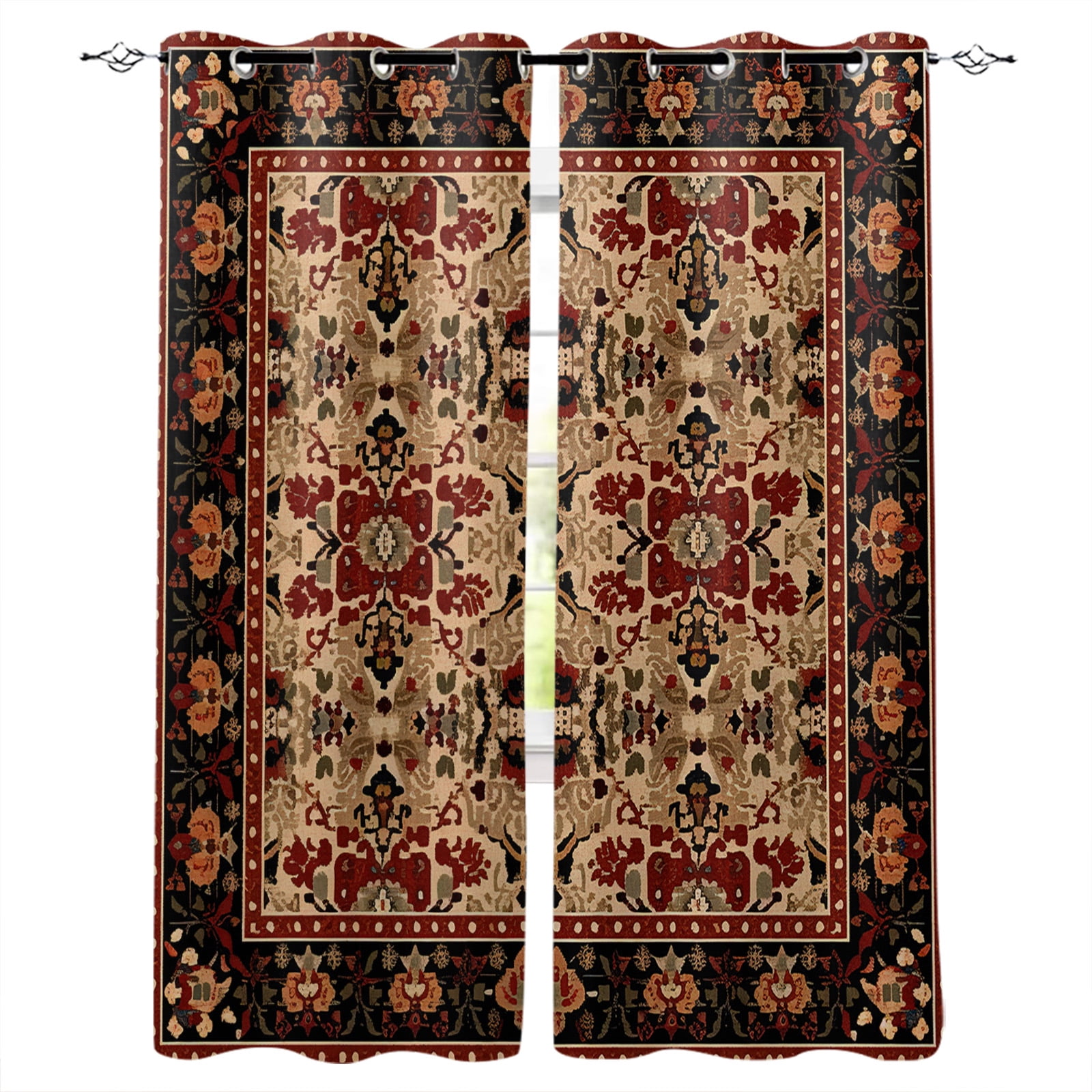 Dot Wireframe Flower Overlay Line Room Curtains Large Window Window ...