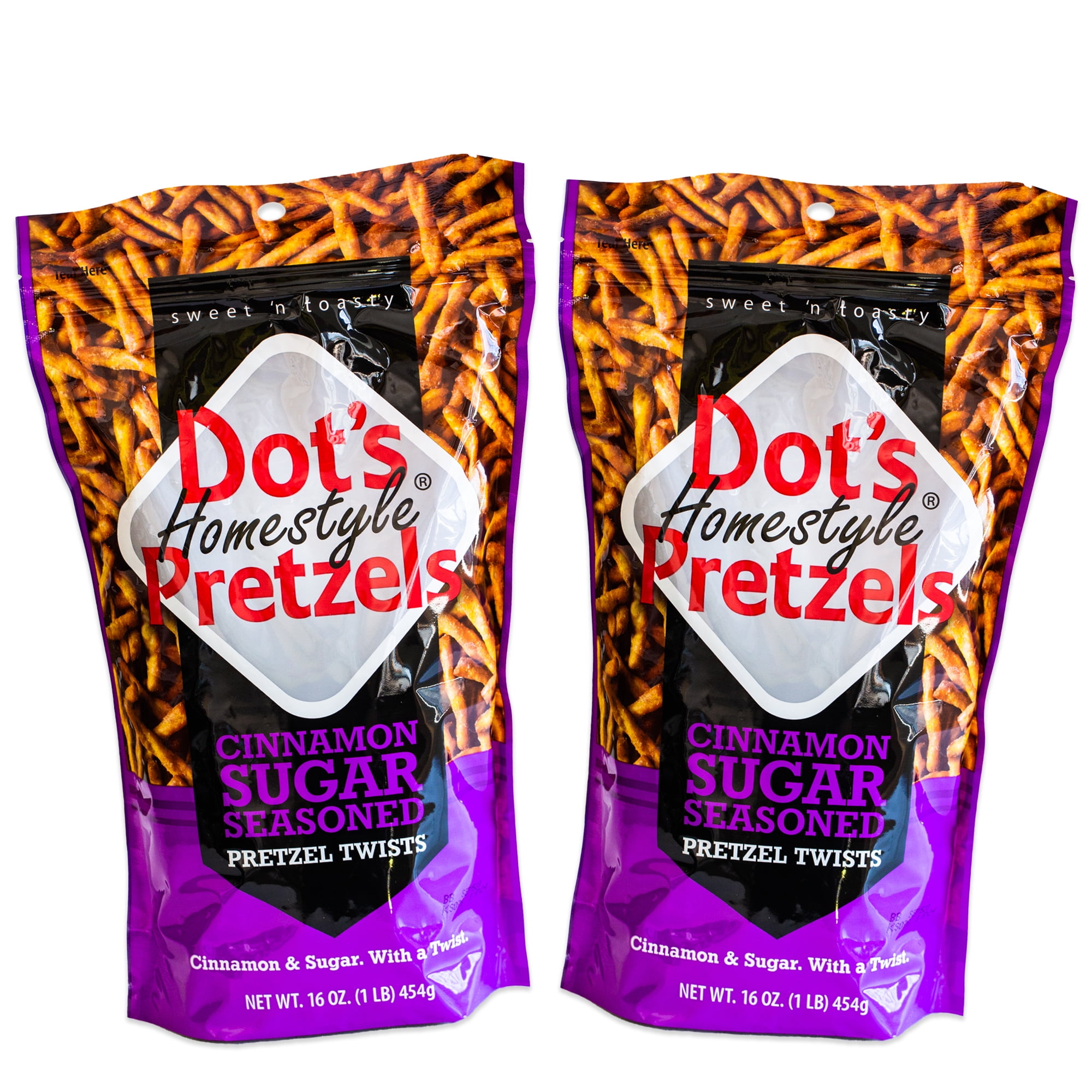 Dot's Cinnamon Sugar Pretzel Twists - Coated with Delicious Cinnamon ...