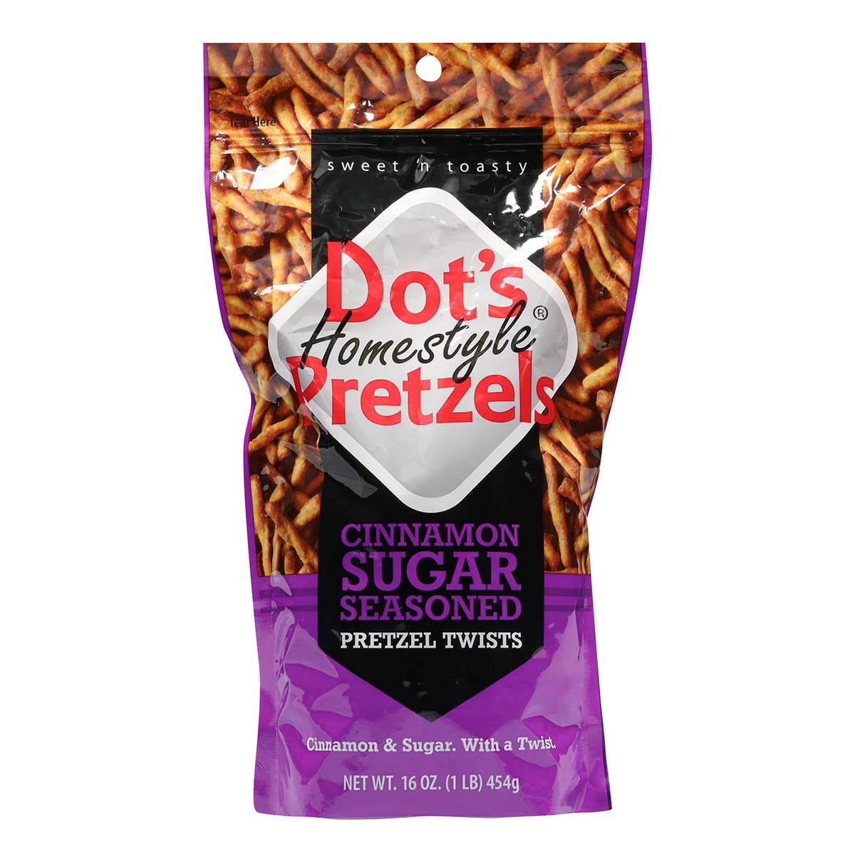 Dot's Homestyle Pretzels Cinnamon Sugar Seasoned Pretzel Sticks - 16 oz ...
