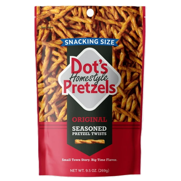 Dots Homestyle Pretzels, Original Seasoned, 35 Ounce, Buttery Crunchy ...