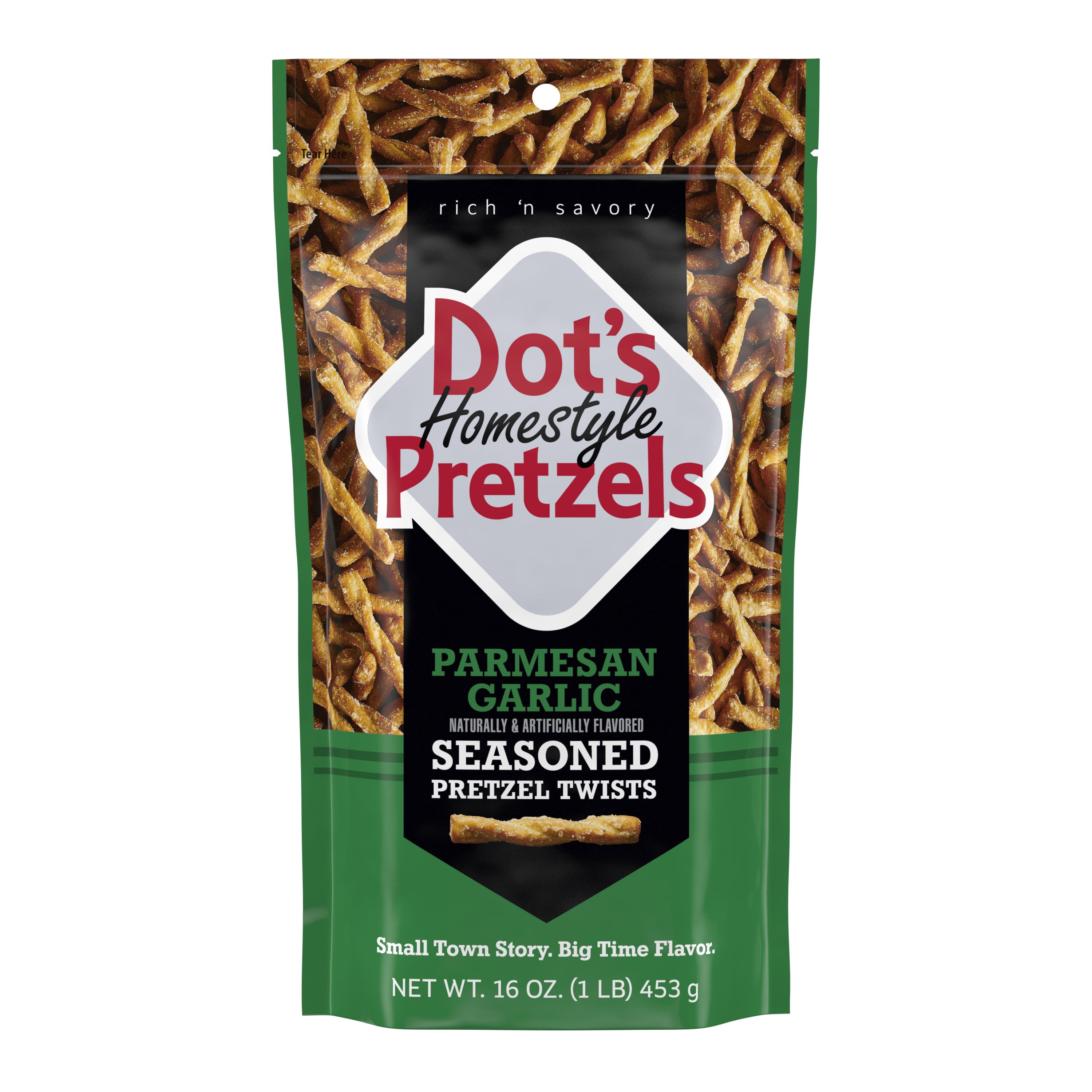 Dot's Homestyle Pretzels Parmesan Garlic Seasoned Pretzel Sticks - 16 ...