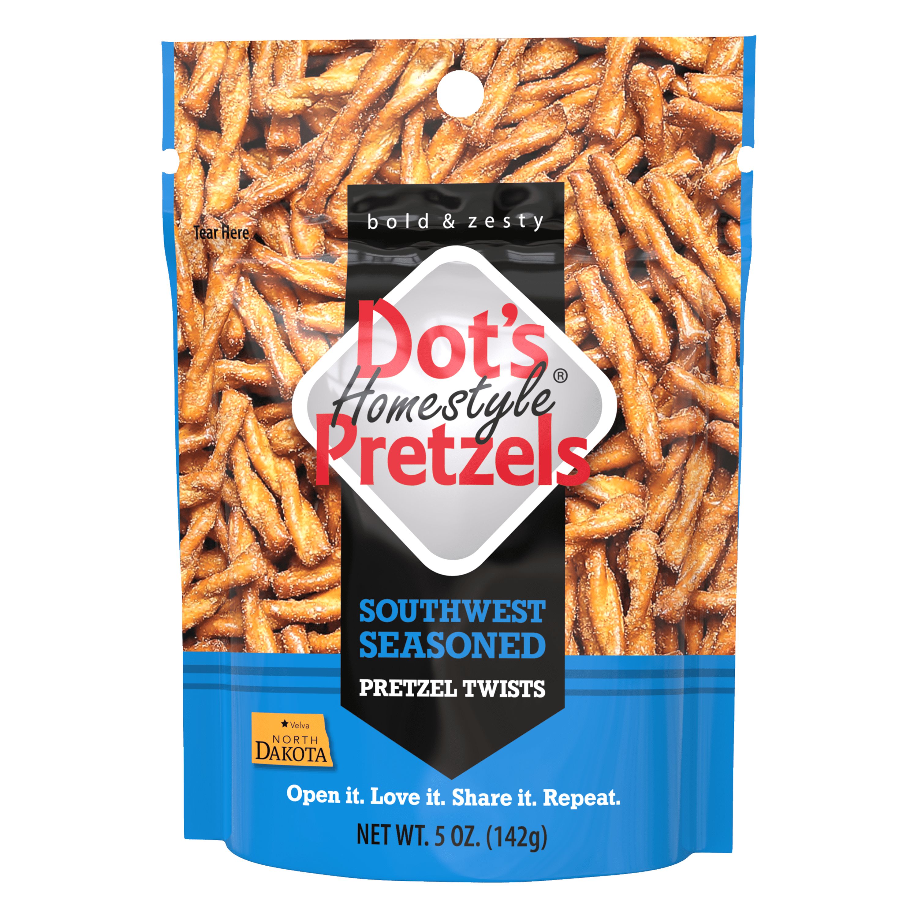 Dot s Homestyle Pretzels Southwest Seasoned Pretzel Twists 5 Oz