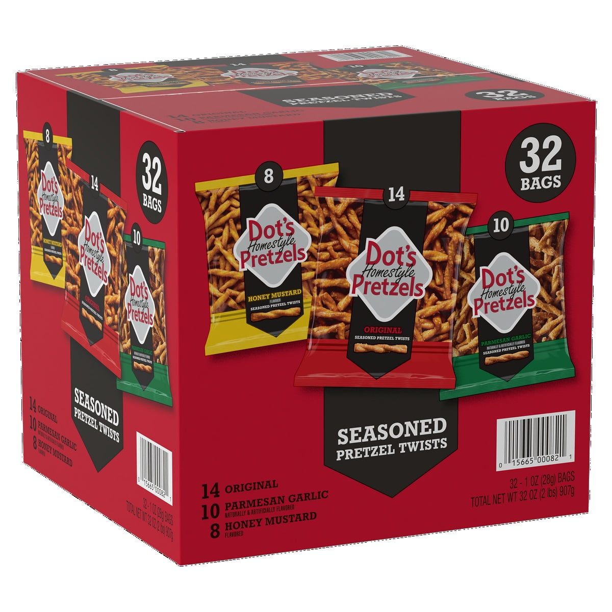 Dot’s Homestyle Seasoned Pretzel Twists, Variety Pack, 1 Ounce (Pack of ...