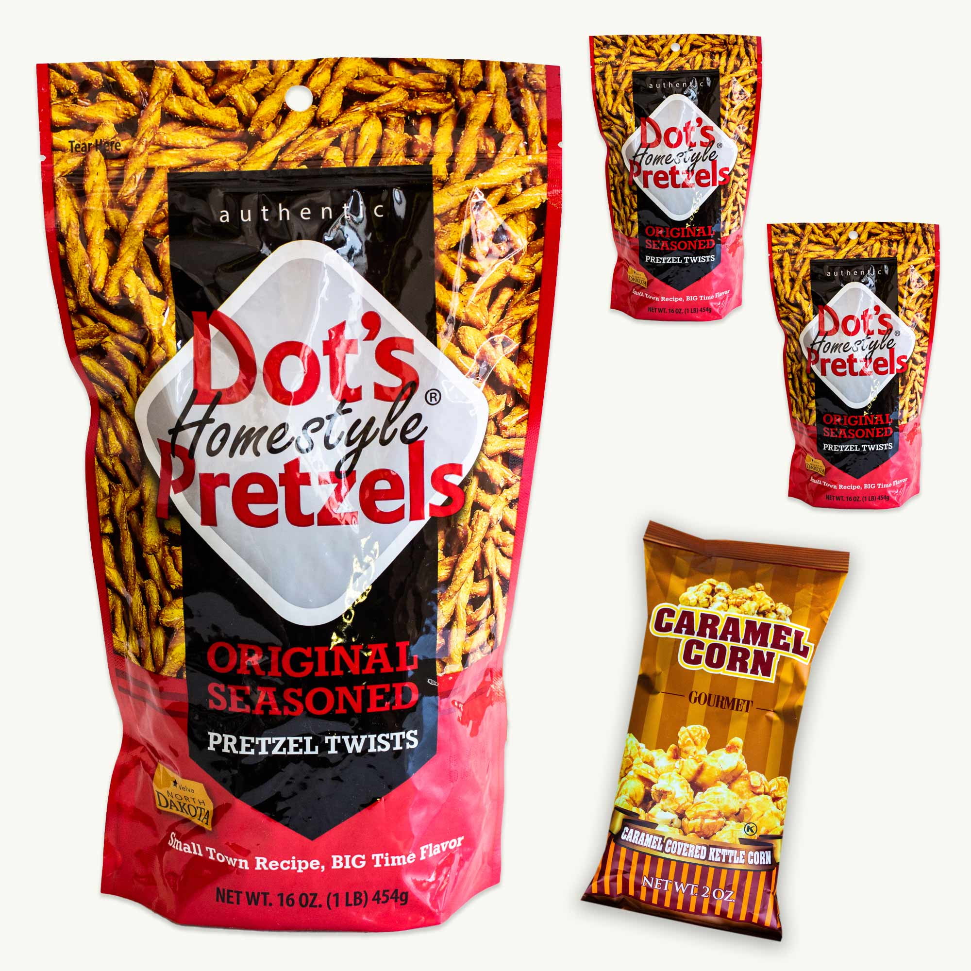 Dot's Original Seasoned Pretzel Twists (3pk, 16oz) - Gourmet Caramel ...