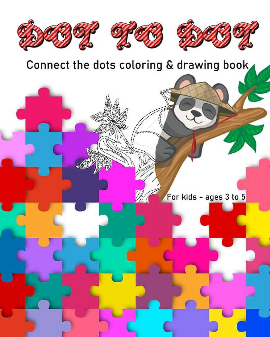 Dot-to-Dot, Animals Connect the dots coloring book for kids - ages 3 to ...