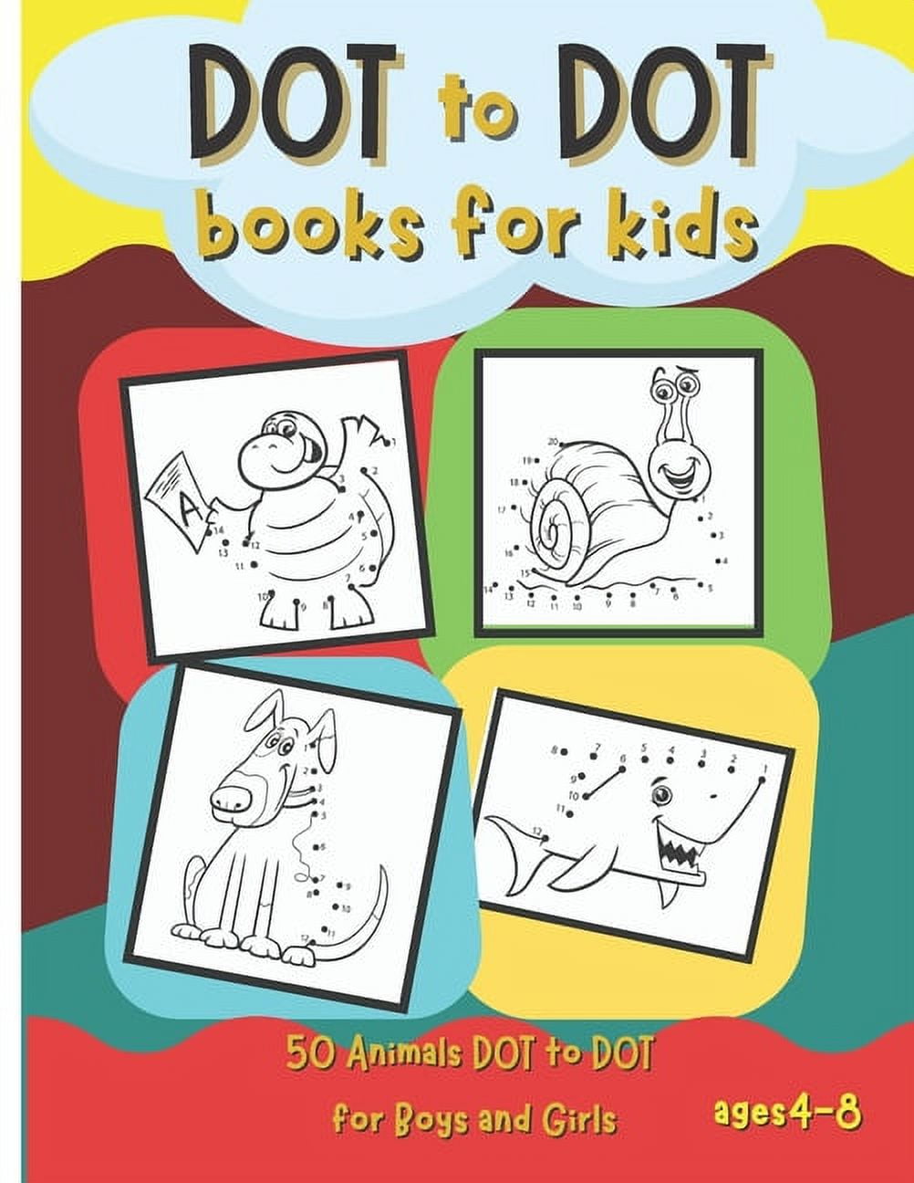 Dot to Dot Books for Kids: 50 Animals Dot to Dot for Boys and Girls ...