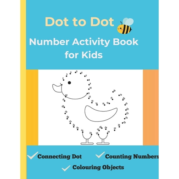 Dot to Dot Number Activity Book for Kids: Connecting Dots, Counting ...