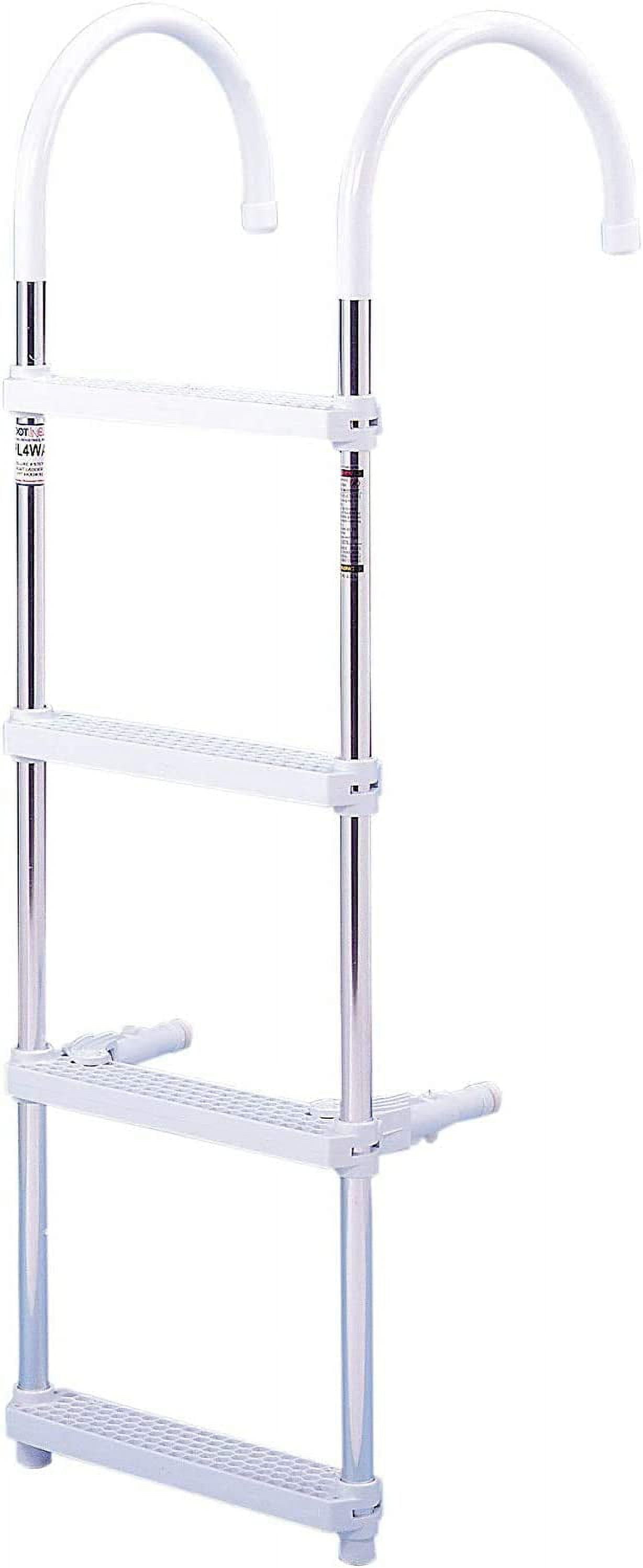 DotLine 4 Step Gunwale Hook Aluminum Boat Ladder - Walmart.com