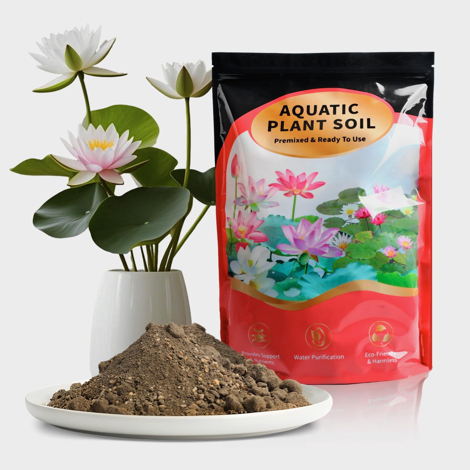 Doter Aquatic Plant Soil for Lotus & Pond Plants/Aquaquarium Substrate ...