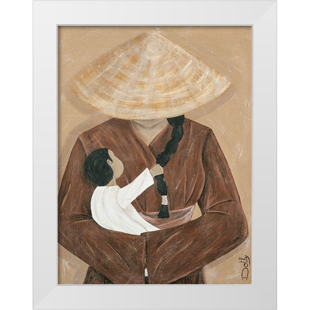 Dothy 12x14 White Modern Wood Framed Museum Art Print Titled - La femme ...