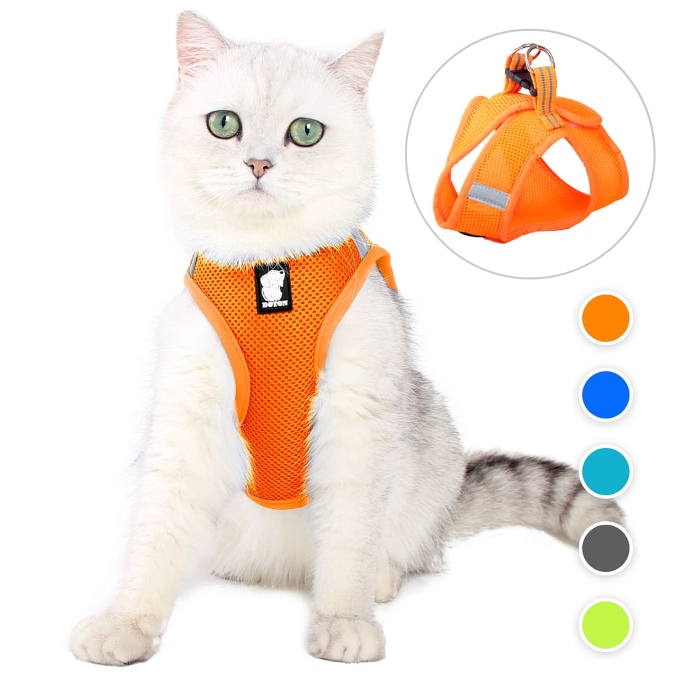 Dotoner Cat Harness and Leash - Ultra Light Escape Proof Kitten Collar ...