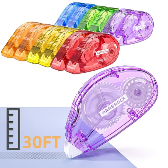 Double-Sided Adhesive Dots Roller – 12 Pack (0.31IN x 26FT) Dots Glue ...