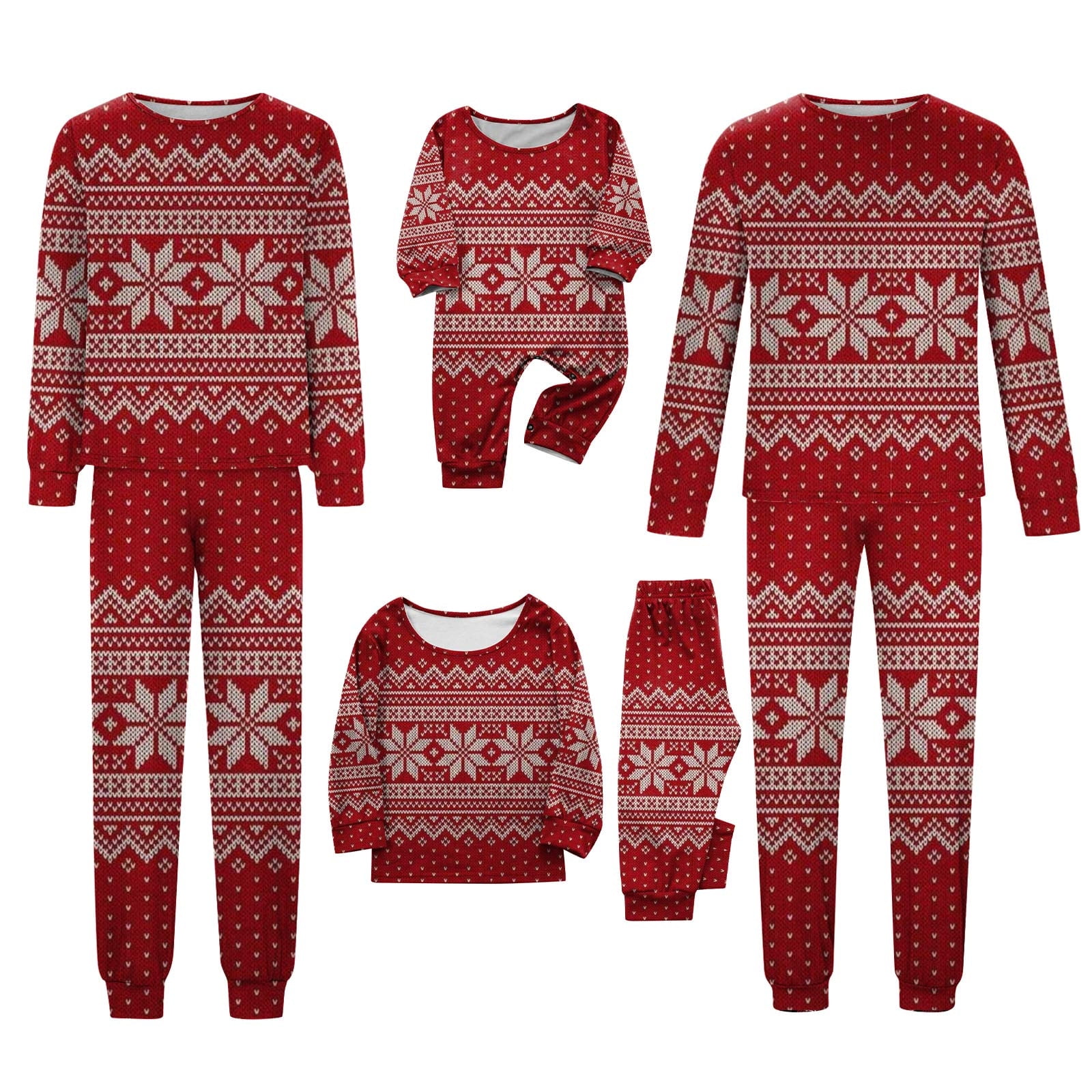Dots Pixel Art Snowflake Family Matching Pajamas, Matching Family ...