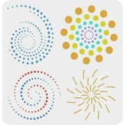 Spiral Stencils Painting