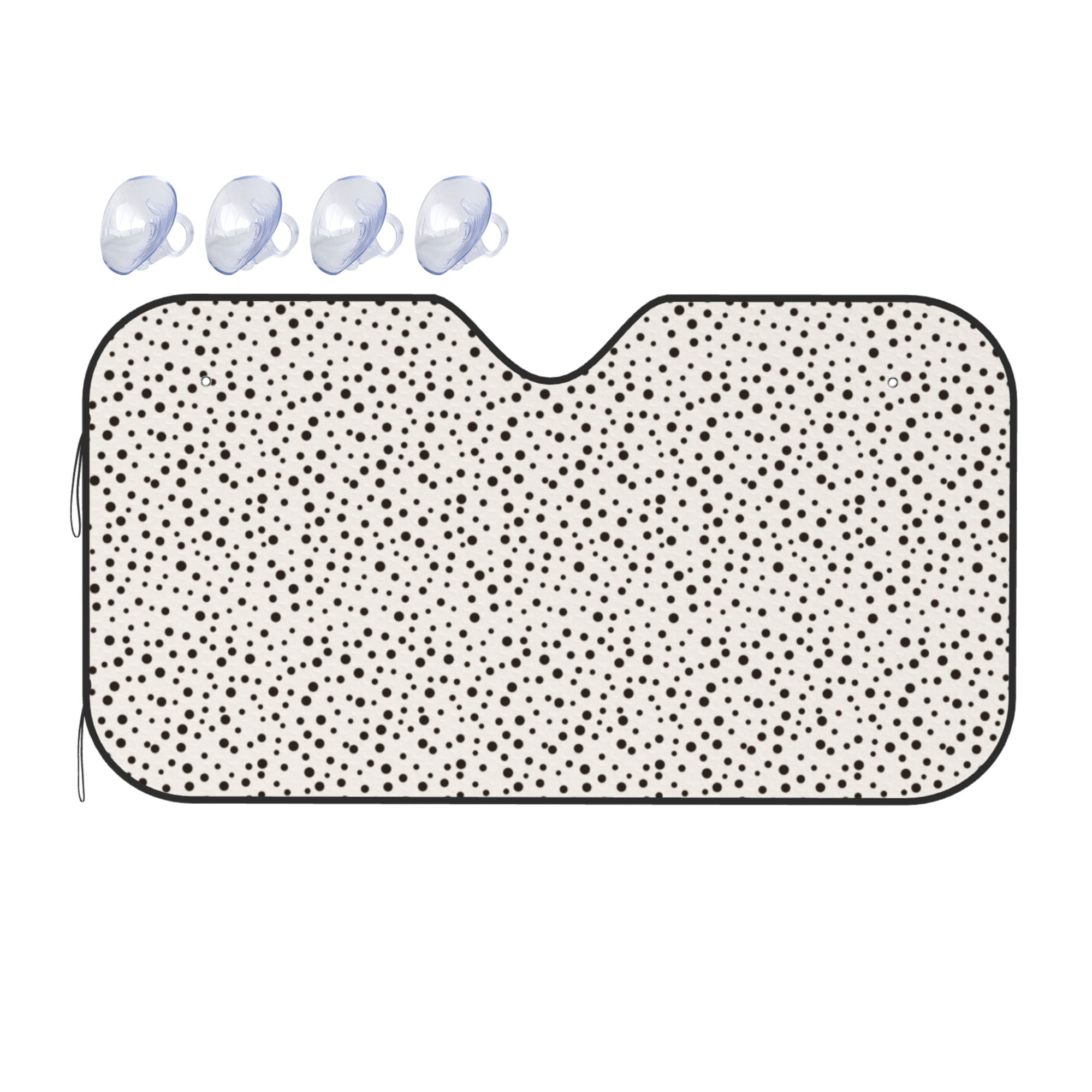Dotted Background 1-Piece Car Front Window Sunshade-Foldable for Most ...