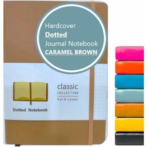 Dotted Classic Hardcover Notebook Journal - For Work, , School, 5.7 ...