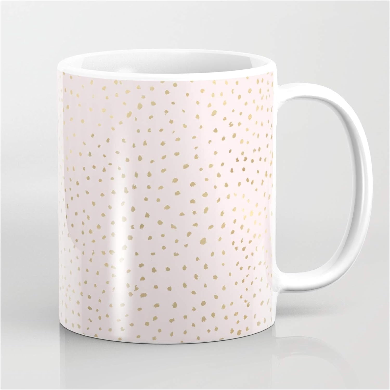 Dotted Gold & Pink by Caitlin Workman on Coffee Mug - 11 oz - Walmart.com