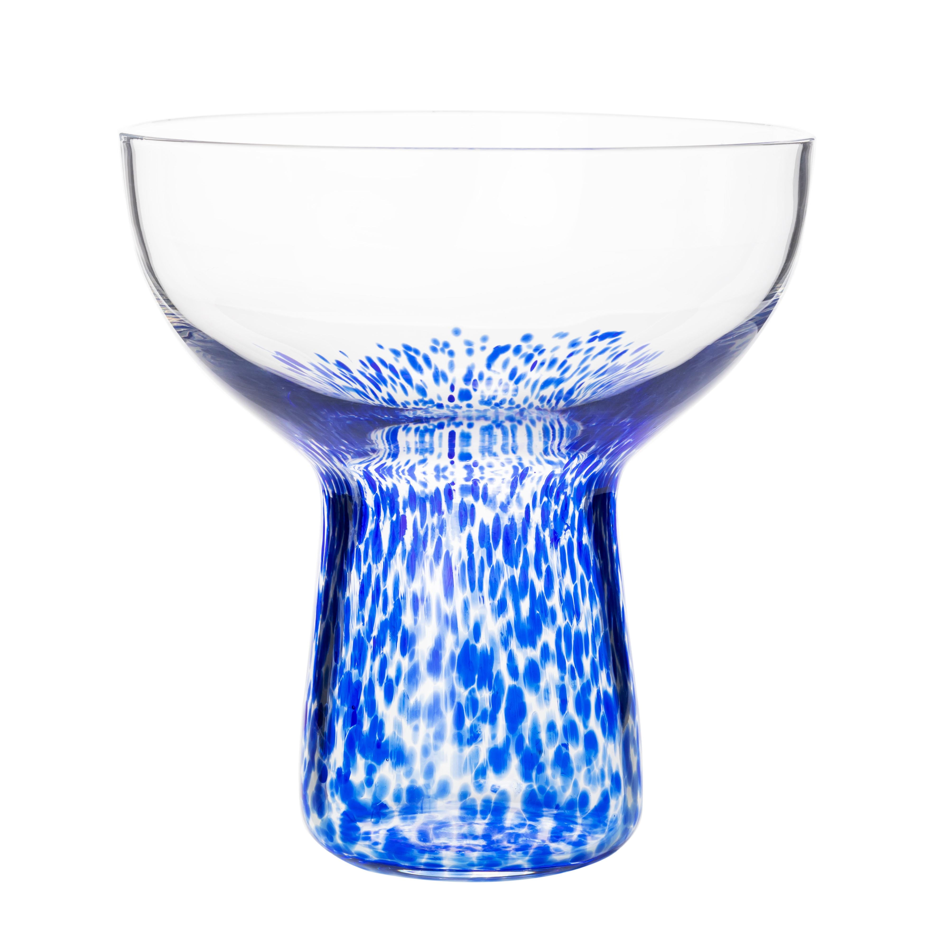 Dottie Blue Dots Cocktail Glass - Set of 4 - Walmart.com