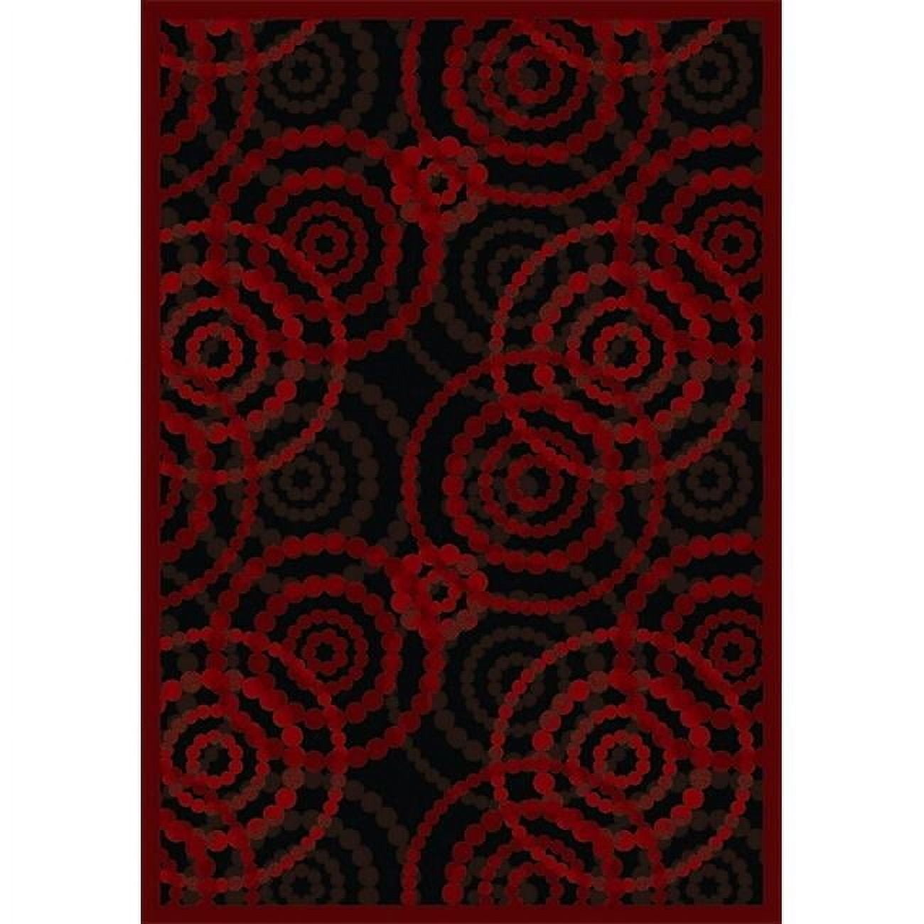 Dottie Ruby 5 ft.4 in. x 7 ft.8 in. WearOn Nylon Machine Tufted- Cut Pile Whimsy Rug - Walmart.com