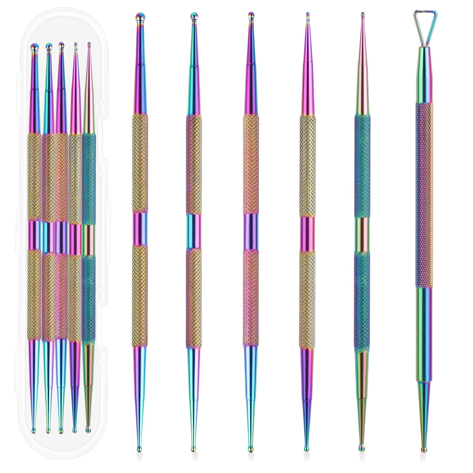 Dotting Tool Kit, KEF16 6 Pcs Professional Art Tools Art Brushes Design ...