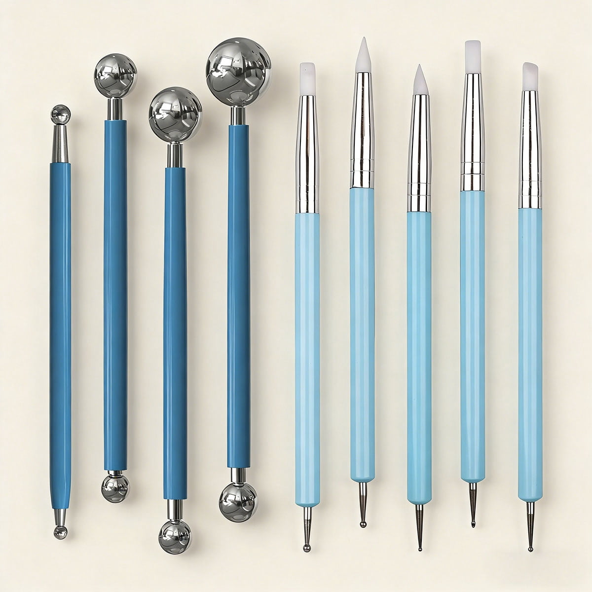 Dotting Tools, Silicone Clay Sculpting Tool, Ceramic Clay Ball Stylus ...