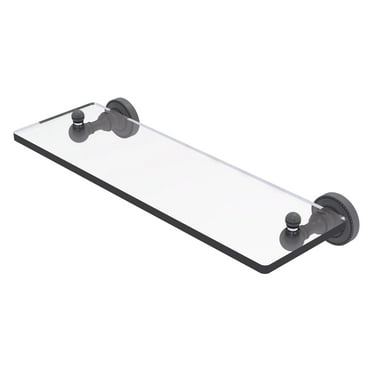 Montero Collection 16 Inch Glass Vanity Shelf with Beveled Edges ...