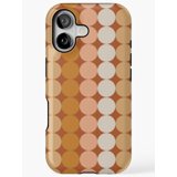 Dotty Striped Abstract Earthy Tones Style iPhone Case 11 12 13 14 15 16 ...