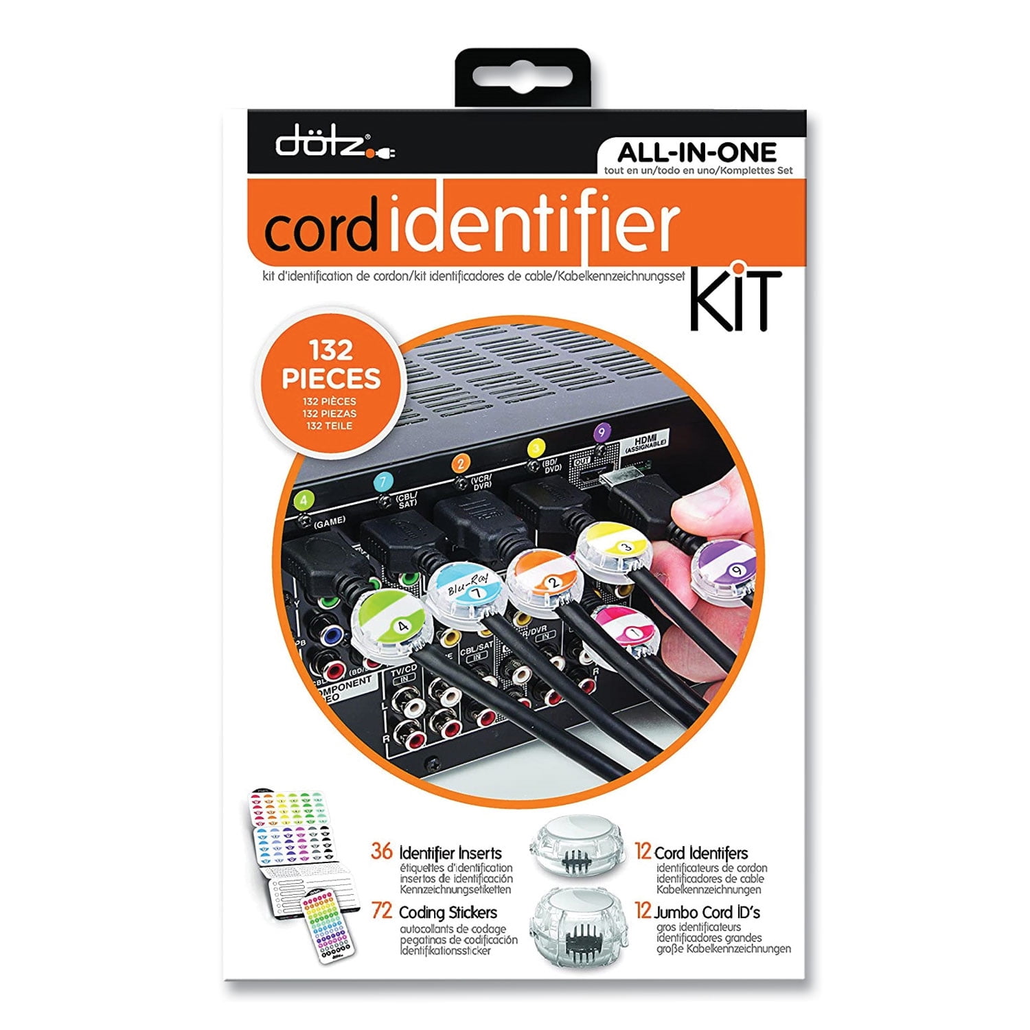 Dotz Cord Identifier Kit 132 Pieces 21205 - Walmart.com