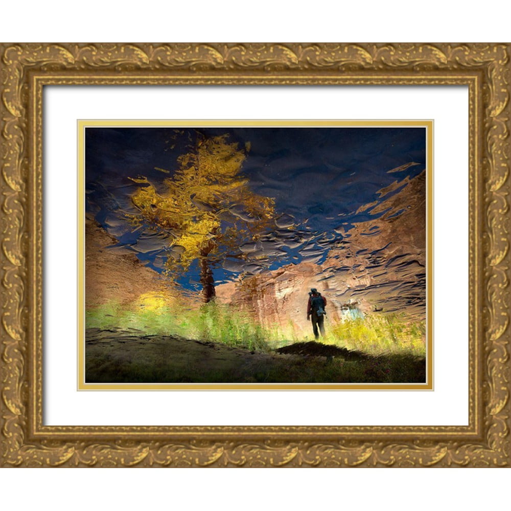 Dou, Shenshen 24x19 Gold Ornate Wood Framed with Double Matting Museum ...