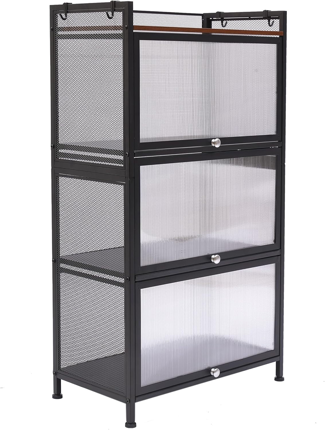 DouSeiAi 4 Tier Pantry Storage Cabinet, Bread Rack Coffee Station ...