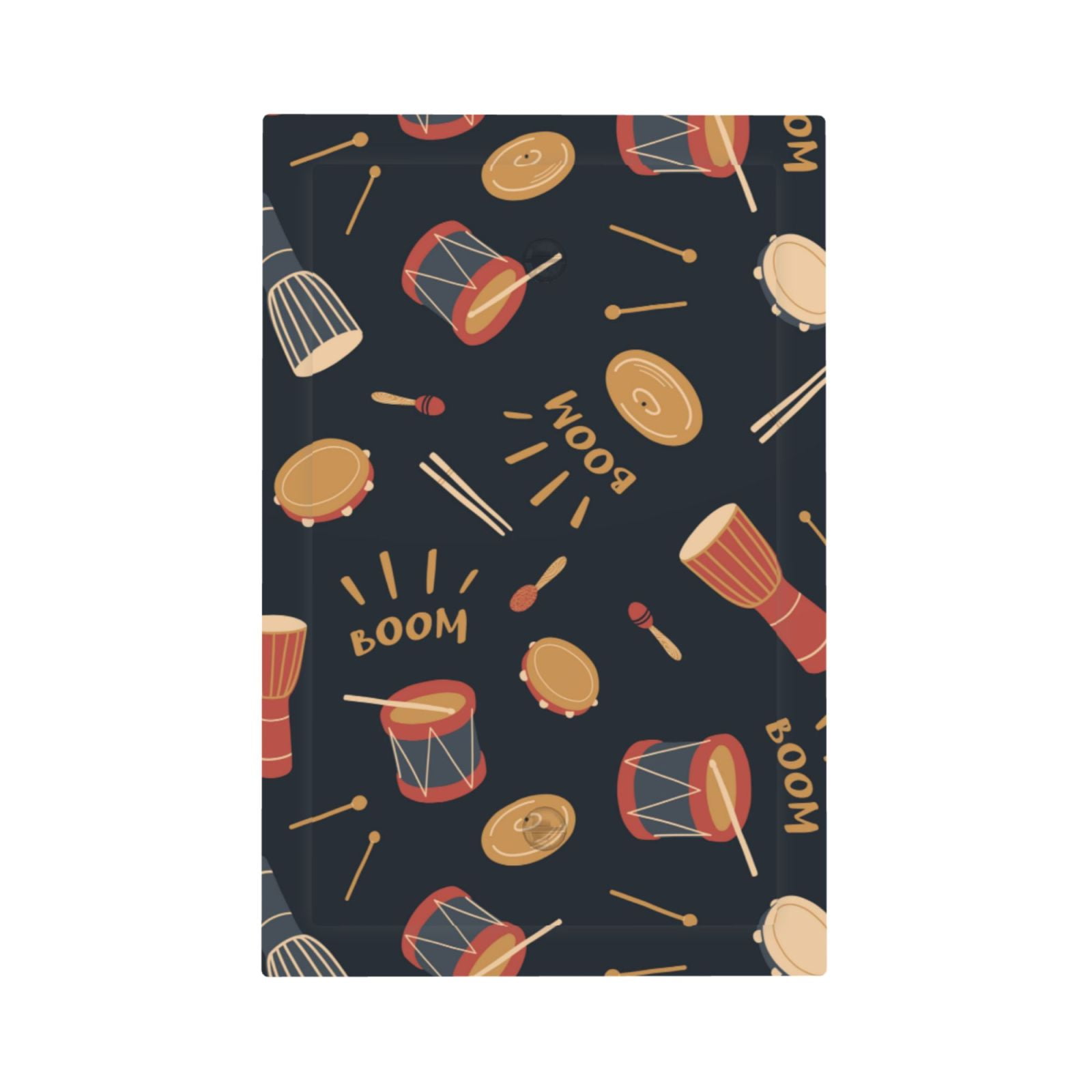 DouZhe 1-Gang Blank Wallplate, Percussion Drums Music Day Decorative ...