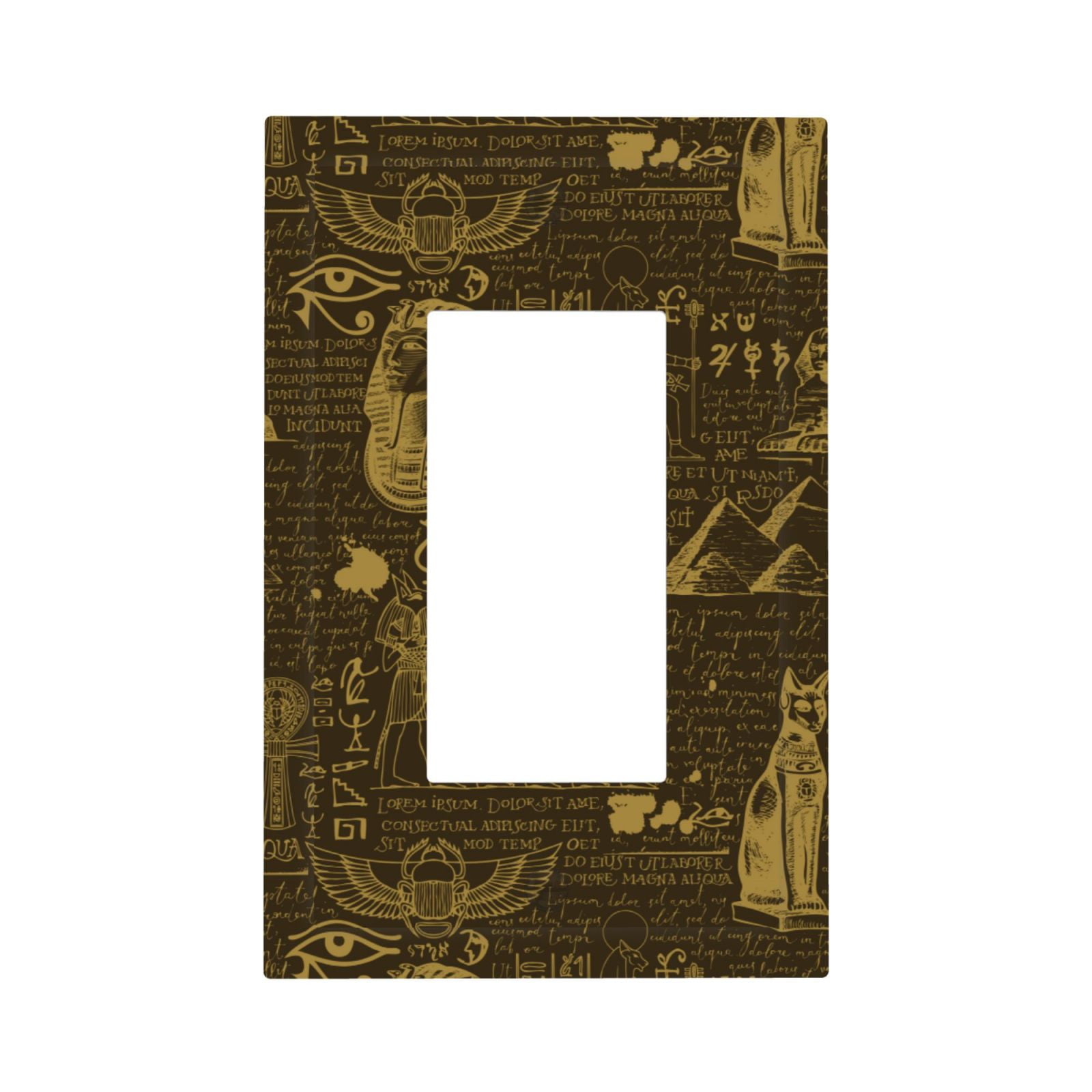 DouZhe 1-Gang Decorator/Rocker Wallplate, Ancient Egyptian Sphinx ...