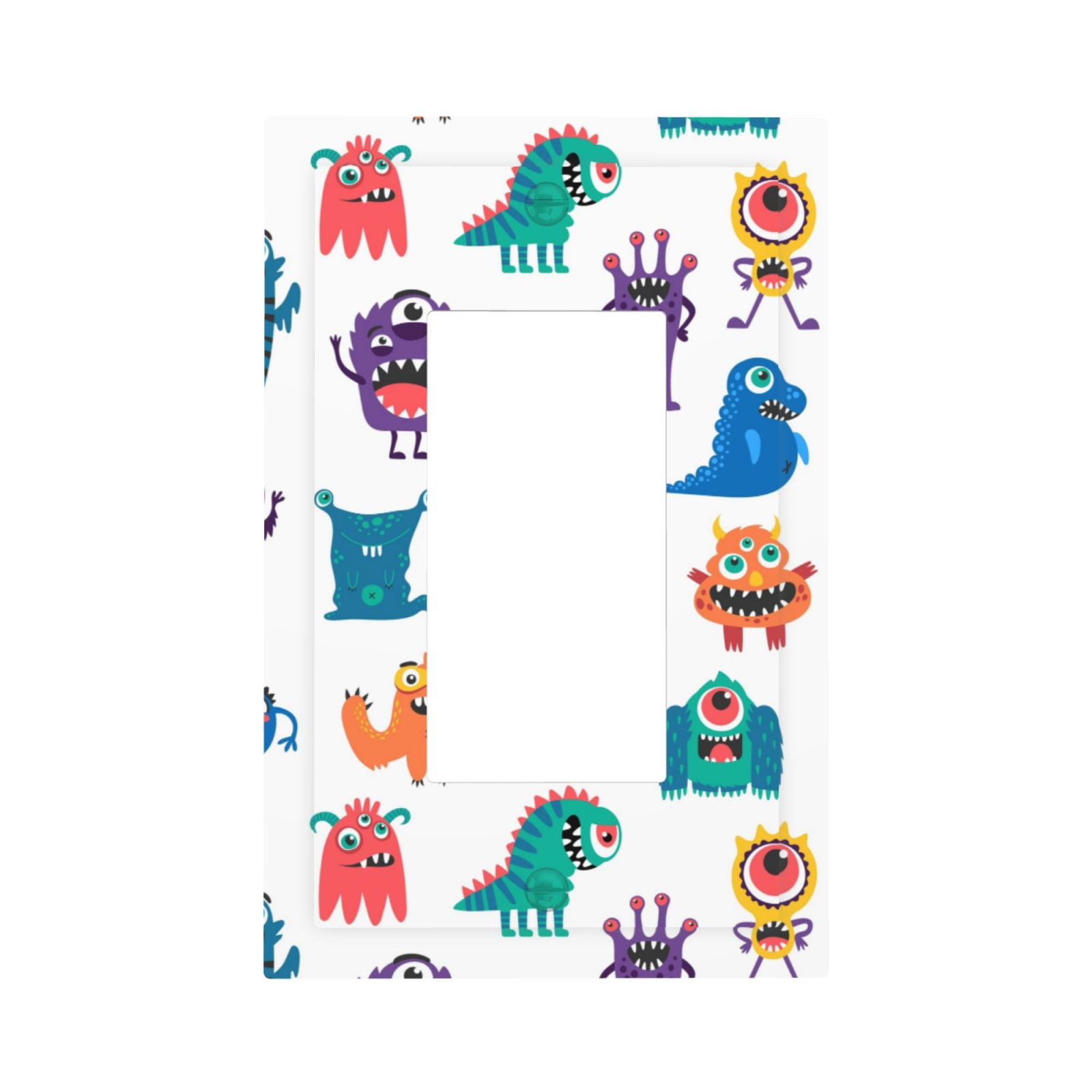 DouZhe 1-Gang Decorator/Rocker Wallplate, Cartoon Gremlin Cyclops ...