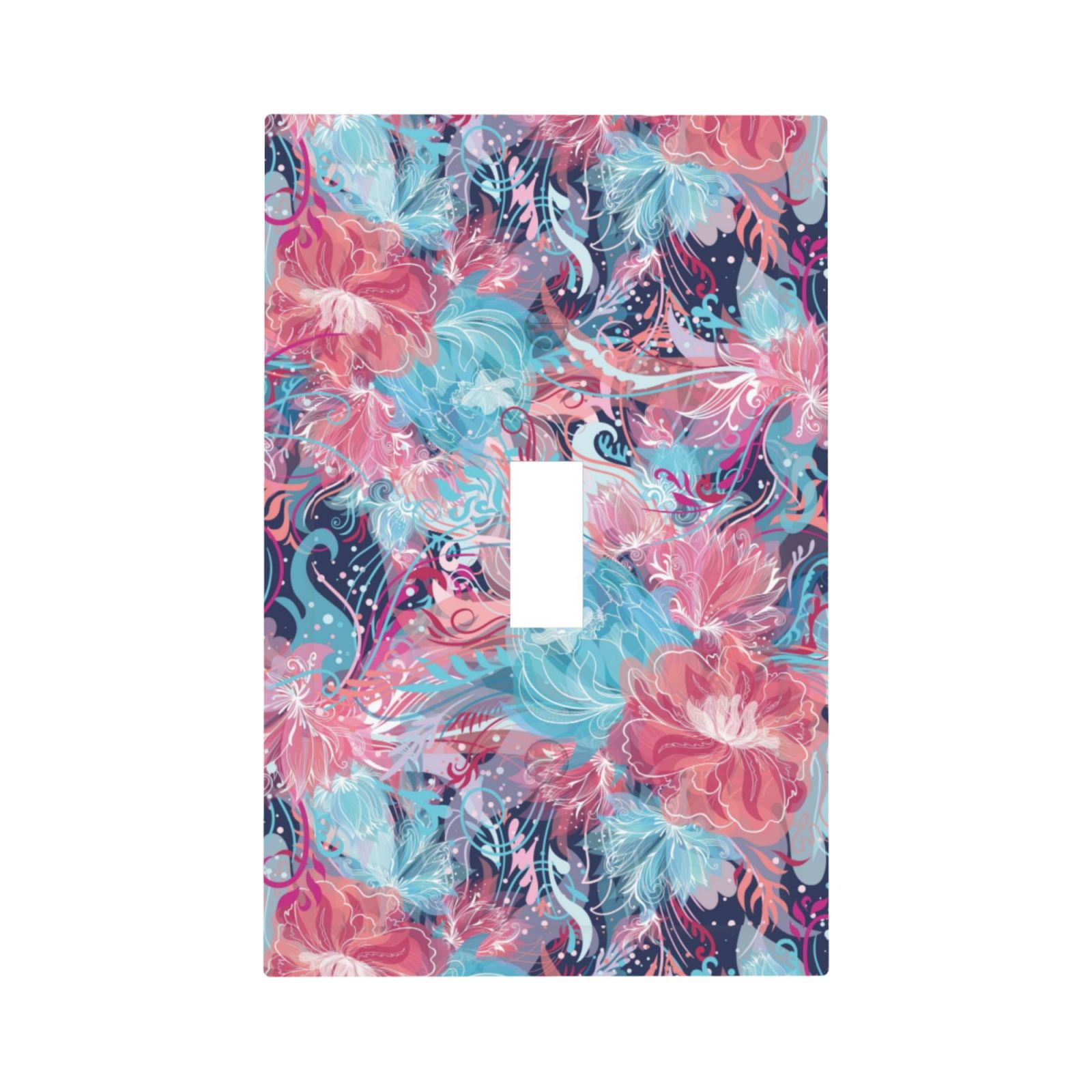 DouZhe 1-Gang Toggle Switch Wallplate, Doodle Sketch Watercolor Style ...