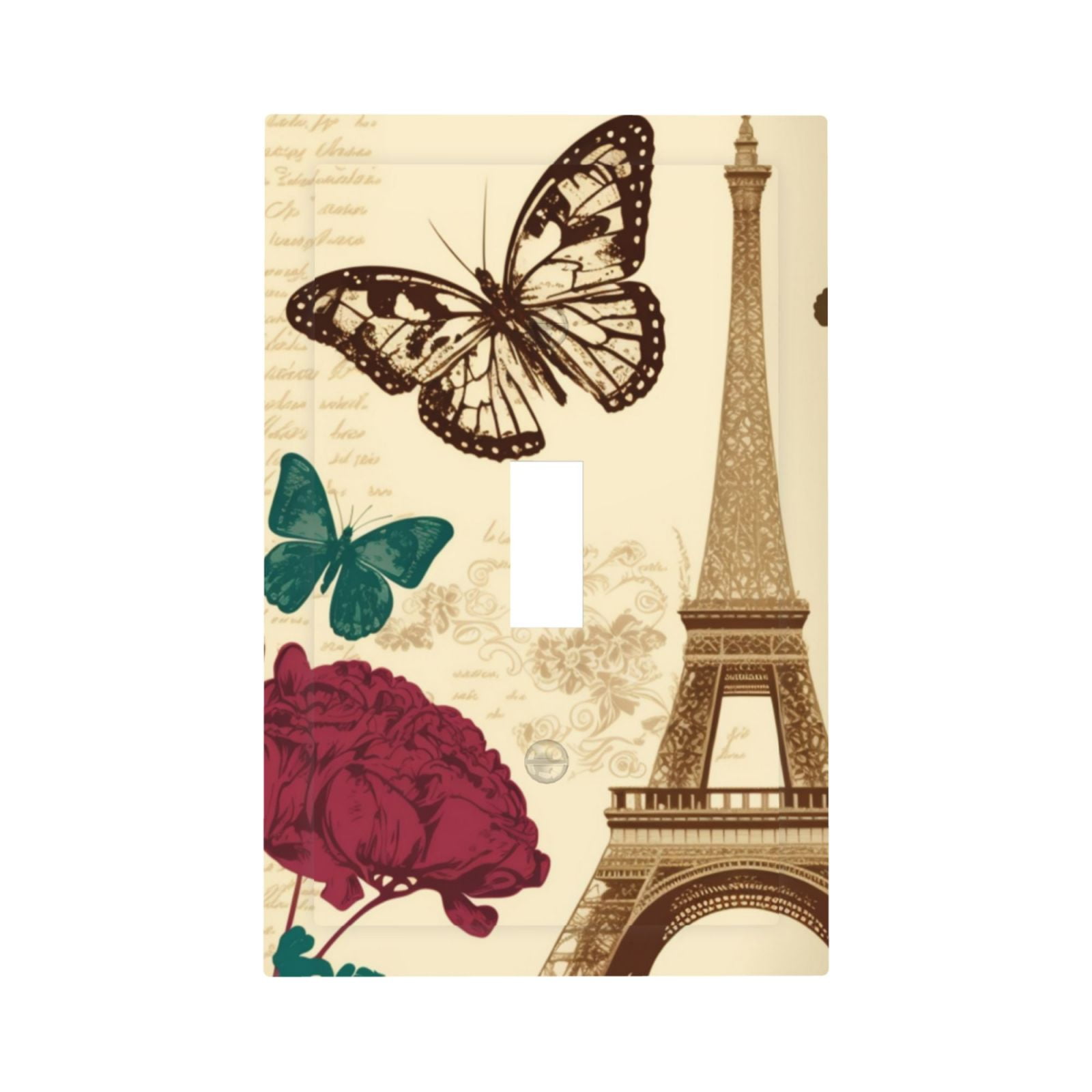 DouZhe 1-Gang Toggle Switch Wallplate, Eiffel Paris Tower and ...