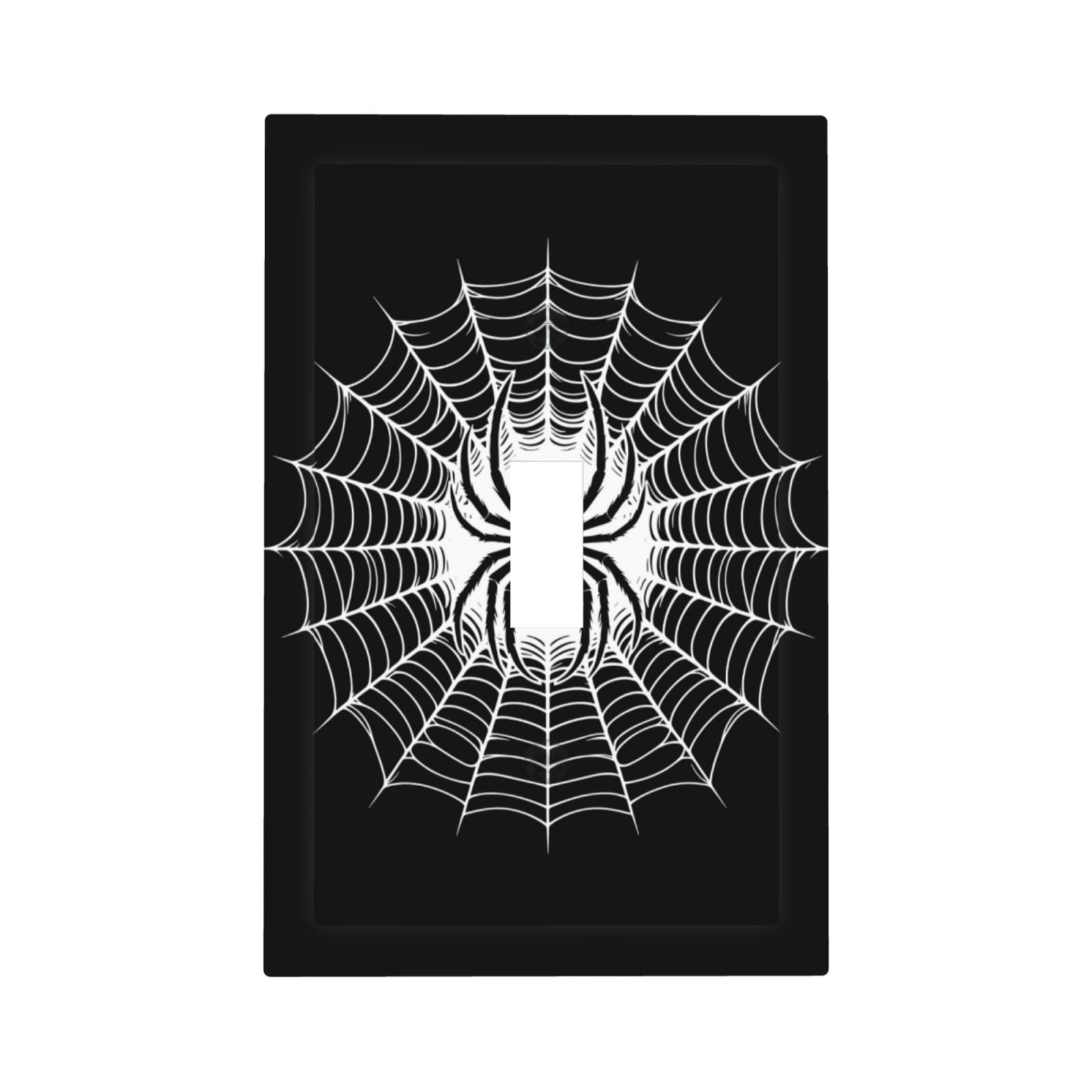 DouZhe 1-Gang Toggle Switch Wallplate, Fantasy Spider Net Abstract ...