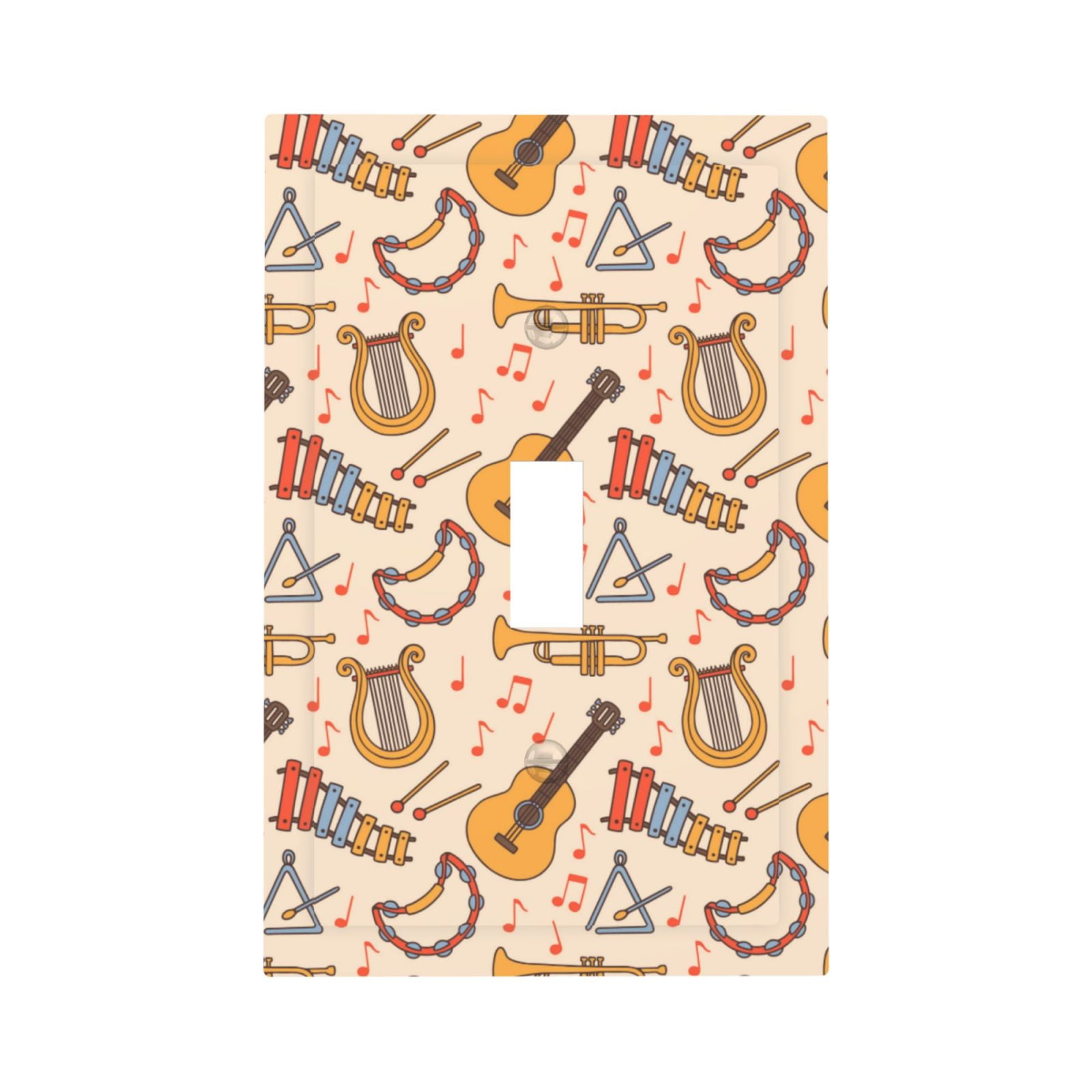 DouZhe 1-Gang Toggle Switch Wallplate, Fun Music Instrument Guitar ...