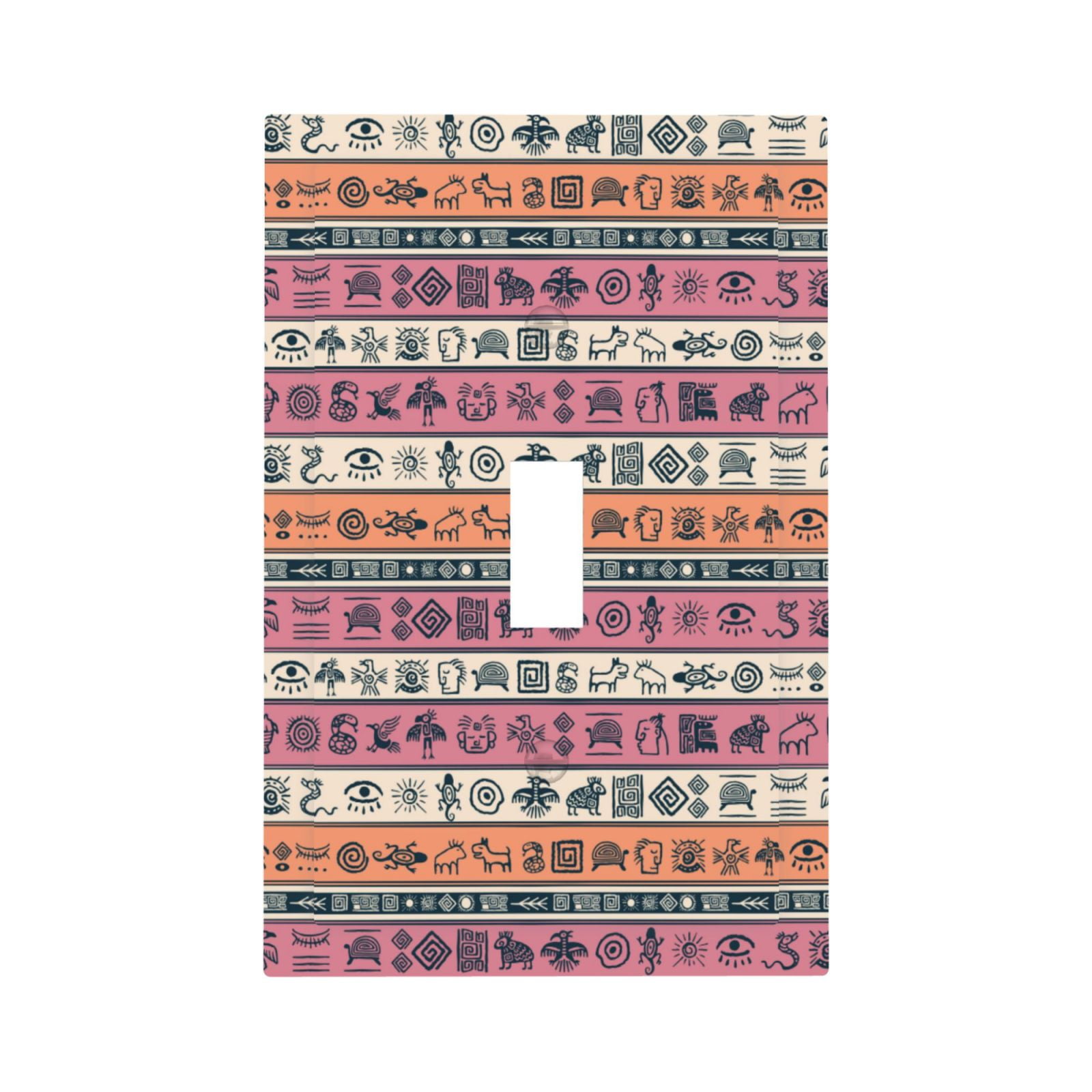 DouZhe 1-Gang Toggle Switch Wallplate, Vintage Egypt Style Symbols ...