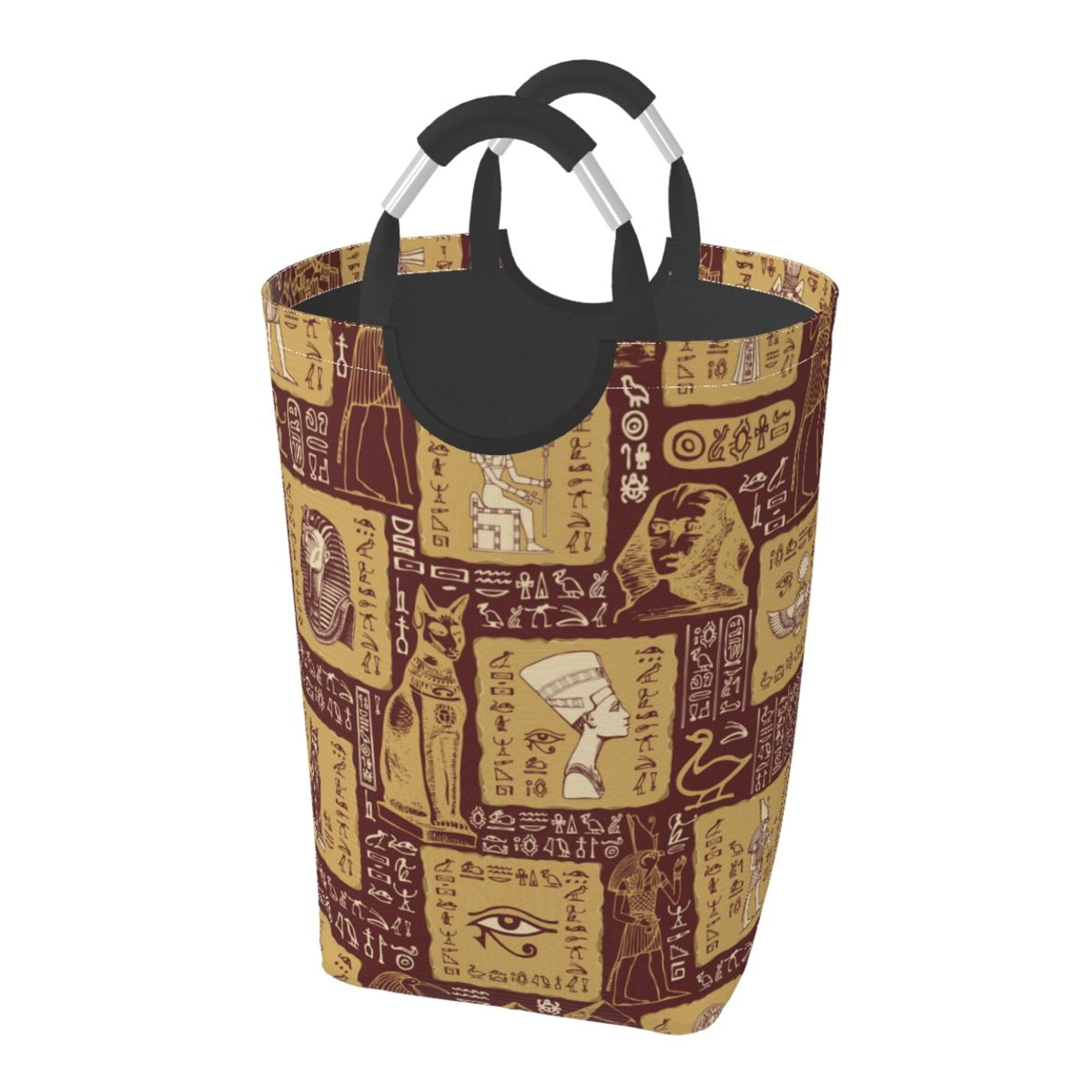 DouZhe 50L Rectangular Laundry Basket, Ancient Egyptian Hieroglyphs ...